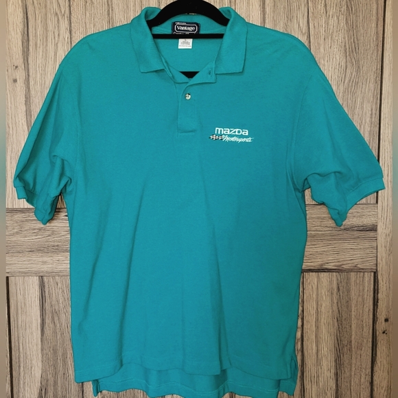 Vantage | Shirts | Vintage Mazda Motorsports Vantage Polo Shirt | Poshmark